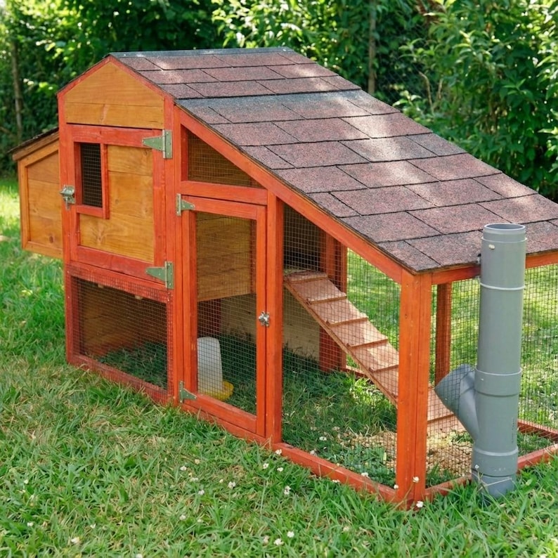 DIY Chicken Coop Plans "heili" - Small Backyard Hen House Blueprints ...