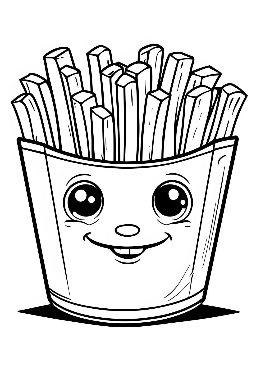 Childrens Colouring Pages (food) - Printable Digital Download - Etsy