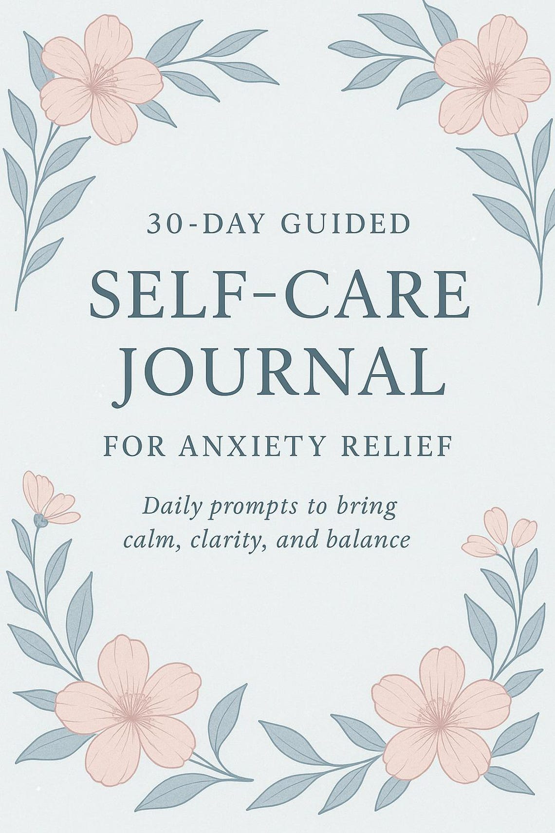 30 Day Anxiety Relief Journal | Printable Mood Tracker & Self-care ...