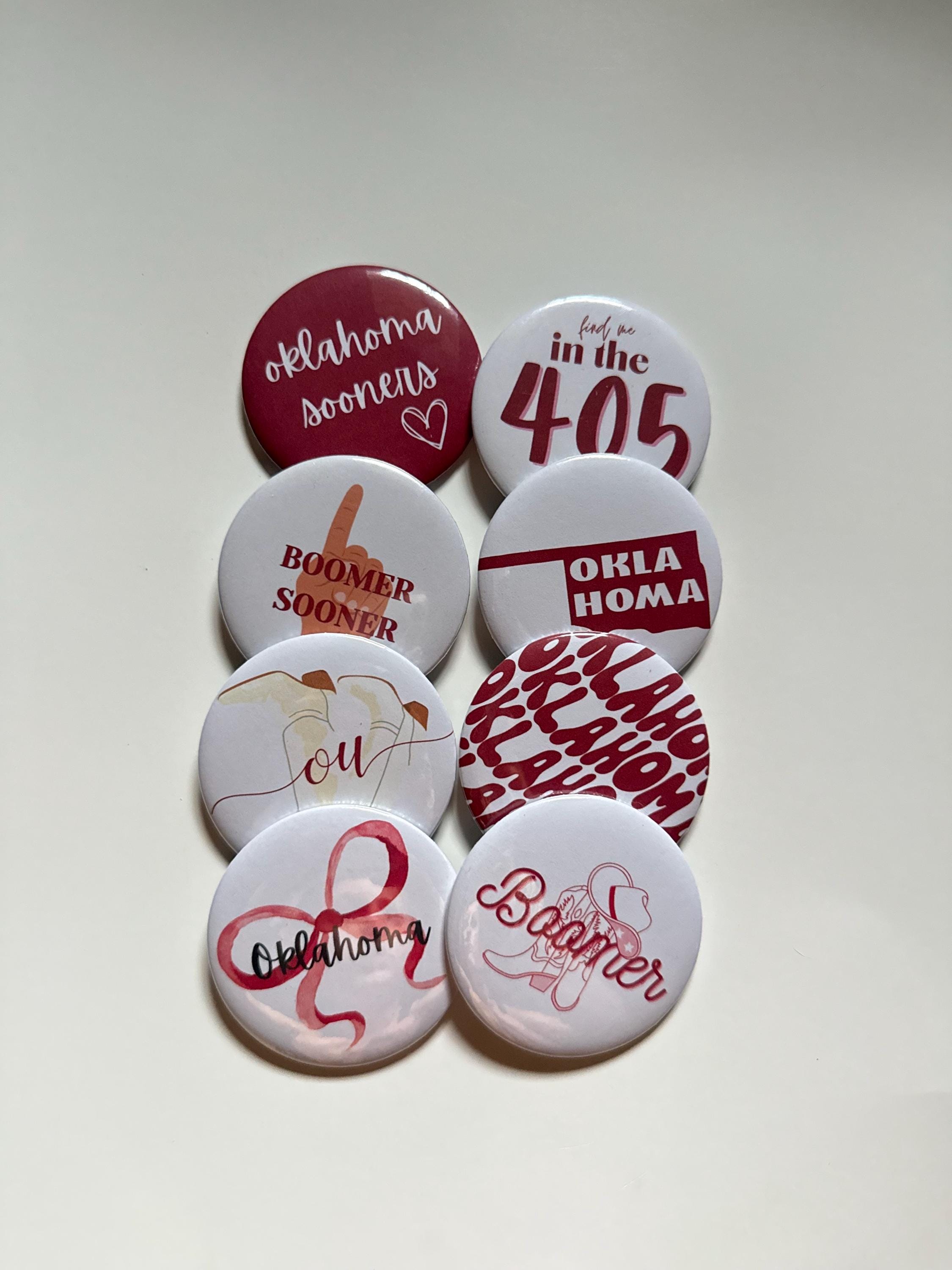 University of Oklahoma Buttons (pack of 3) - Etsy