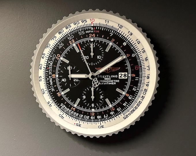 Breitling Navitimer Wall Clock - Gift for Him / Workshop / Office ...