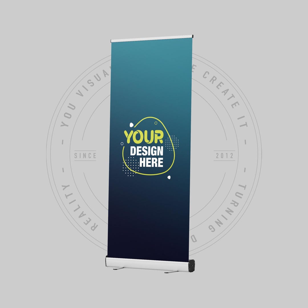 Custom Roll up Banner and Stand - Retractable Vinyl Banners. Event ...