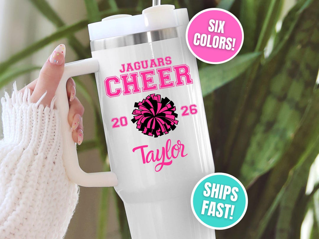 Personalized Cheerleader 40 Oz Tumbler, Cheer Tumbler, Cheerleading ...
