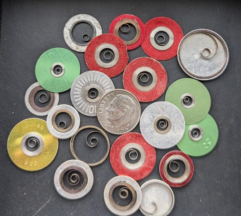 20 Main Springs Steampunk Watch Parts, Junk Journal, Steampunk, Craft ...