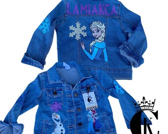 Frozen Denim Jacket | Etsy