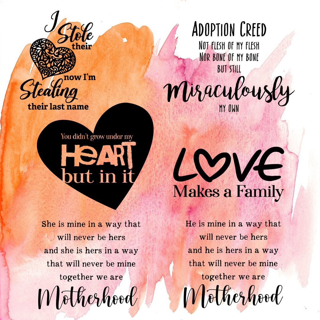 Foster or Adoptive Parent Digital File for Laser Engraving - Etsy