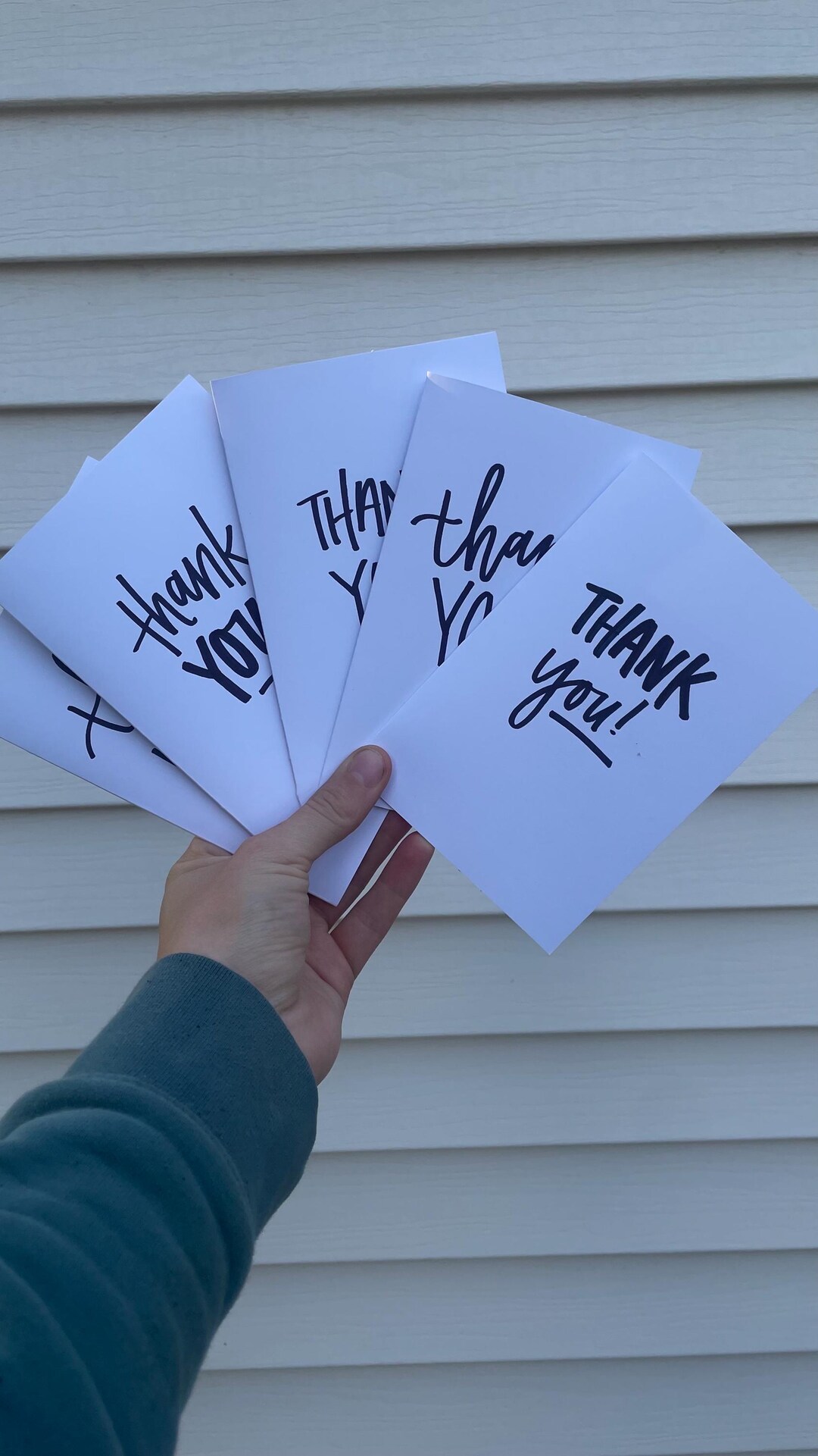 Handwritten Thank You Card - Assorted Pack of 5 - Etsy