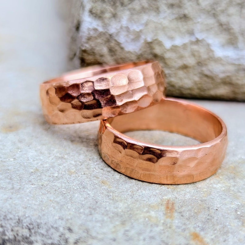 Hammered Copper Ring - Etsy