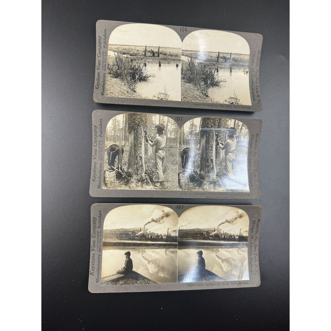 3 Keystone View Stereoscope Stereoview Cards Photos US Scenes - Etsy