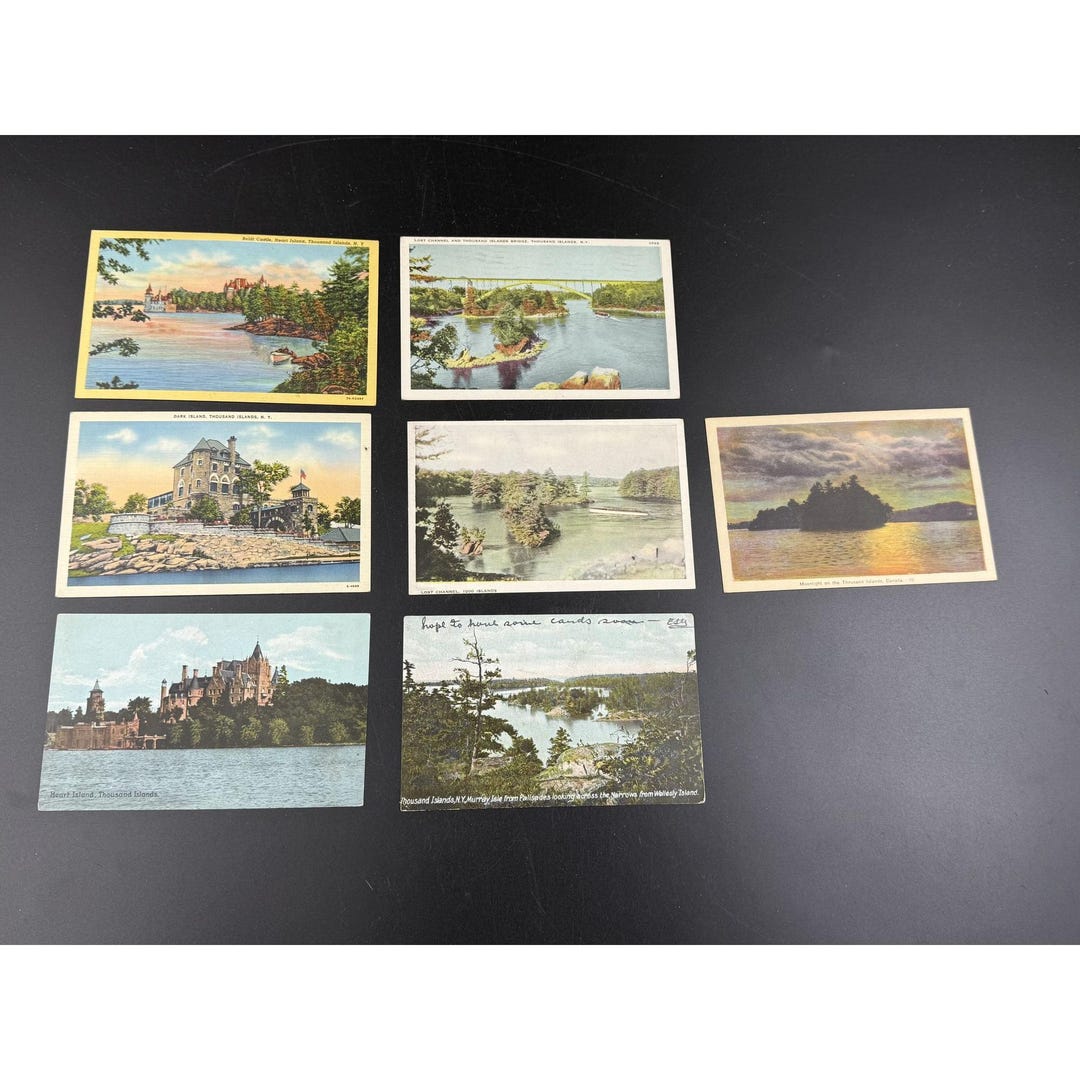 Set of 7 Vintage Thousand Islands Postcards 1907-1940s Various Scenes ...