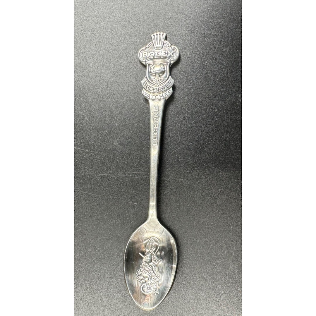 Vintage Rolex Silver Spoon Lucerne Switzerland 4 Marked B 100 12 - Etsy