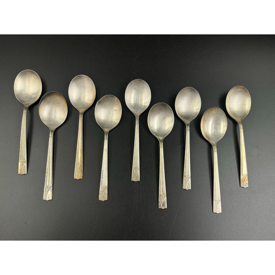 9 Nobility Plate Silverplate CAPRICE 1937 Cream Soup Spoon 6 1/8" - Etsy