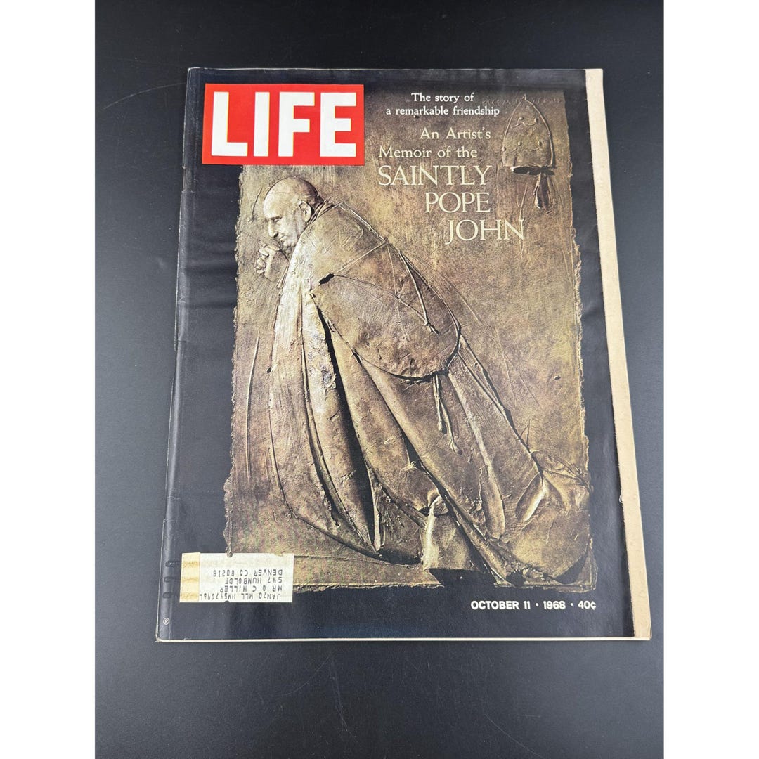 Life Magazine October 11 1968 Pope John Cover Vintage Issue - Etsy