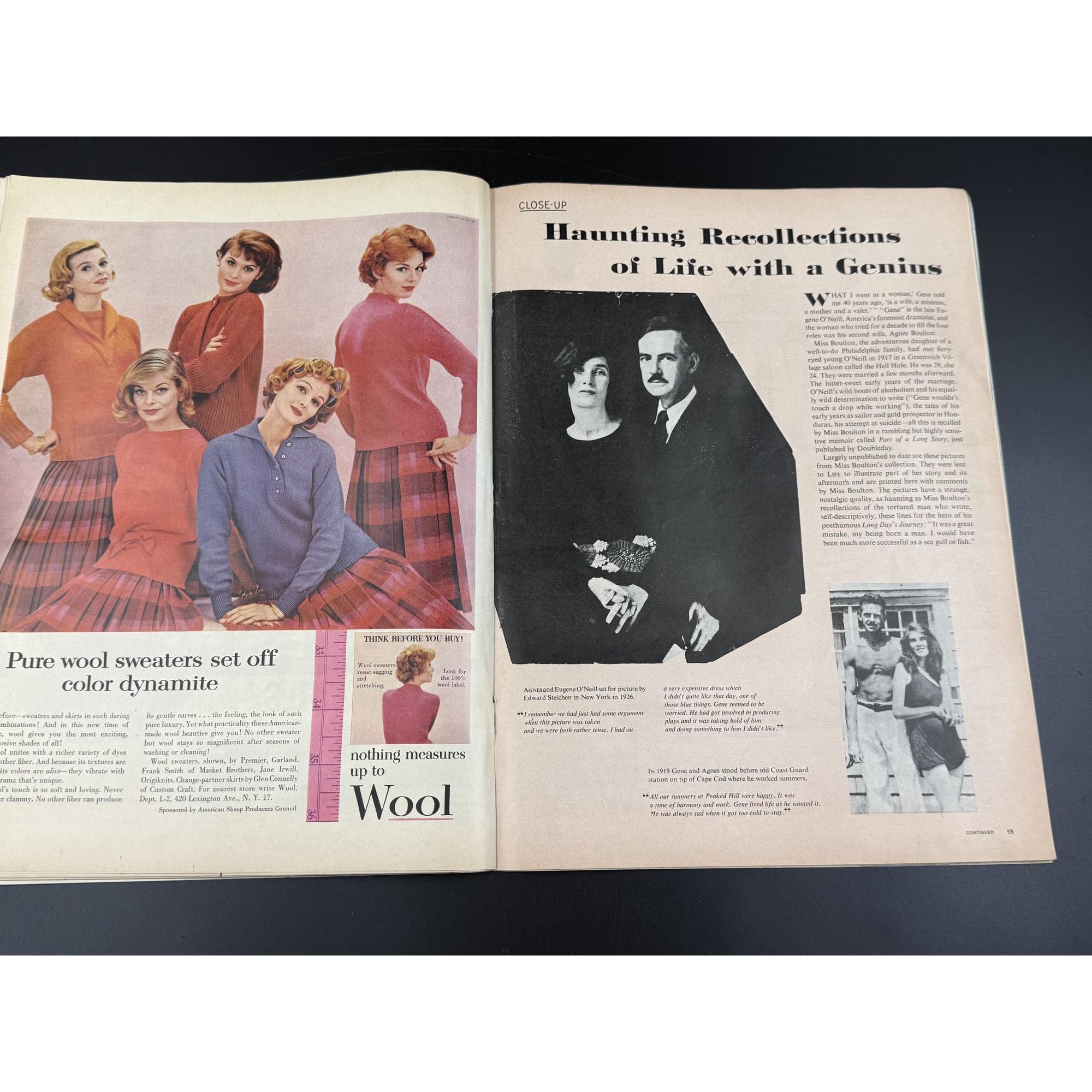 Life Magazine August 25 1958 Air Hostesses Glamor Girls Wool Sweaters ...