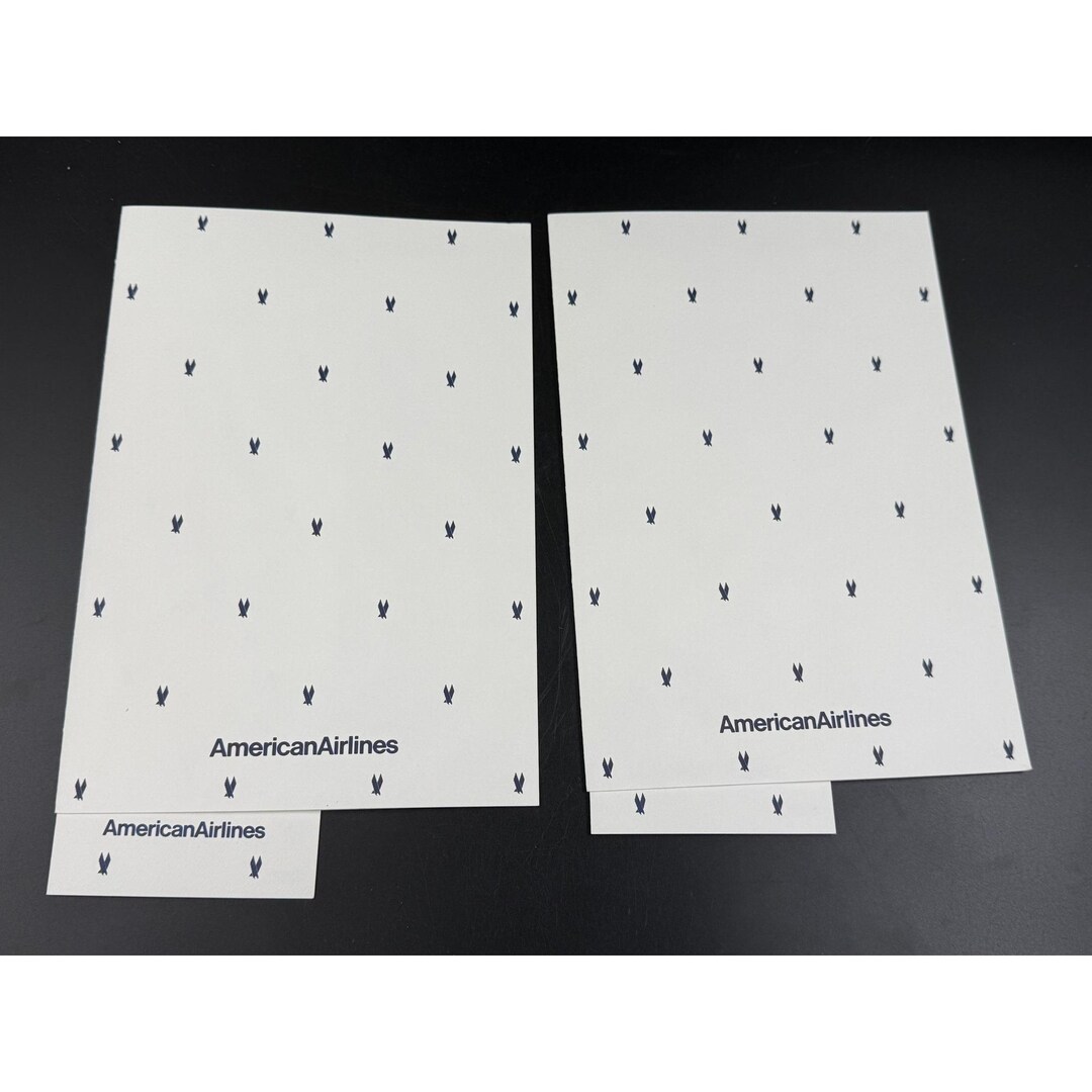 2 Vintage American Airlines Flagship Service Menus & Cocktail Menu Sets ...