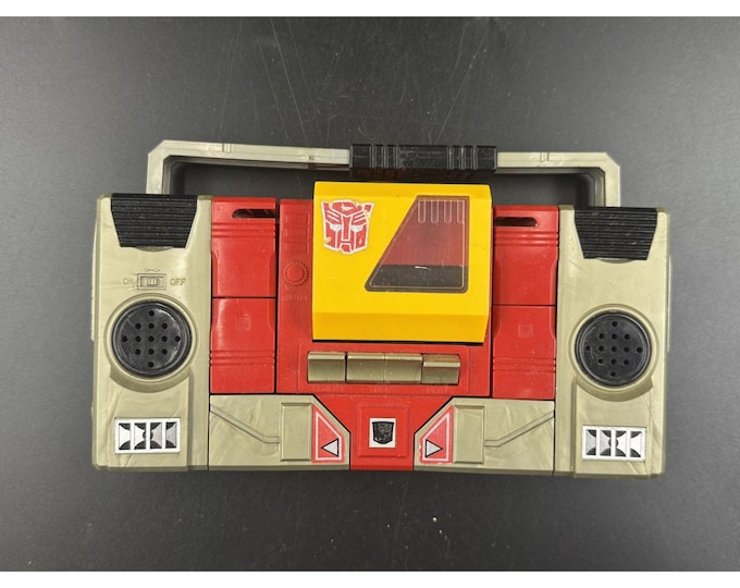 Transformers G1 Autobot Blaster Action Figure Toy 1980s Red/yellow/gray ...