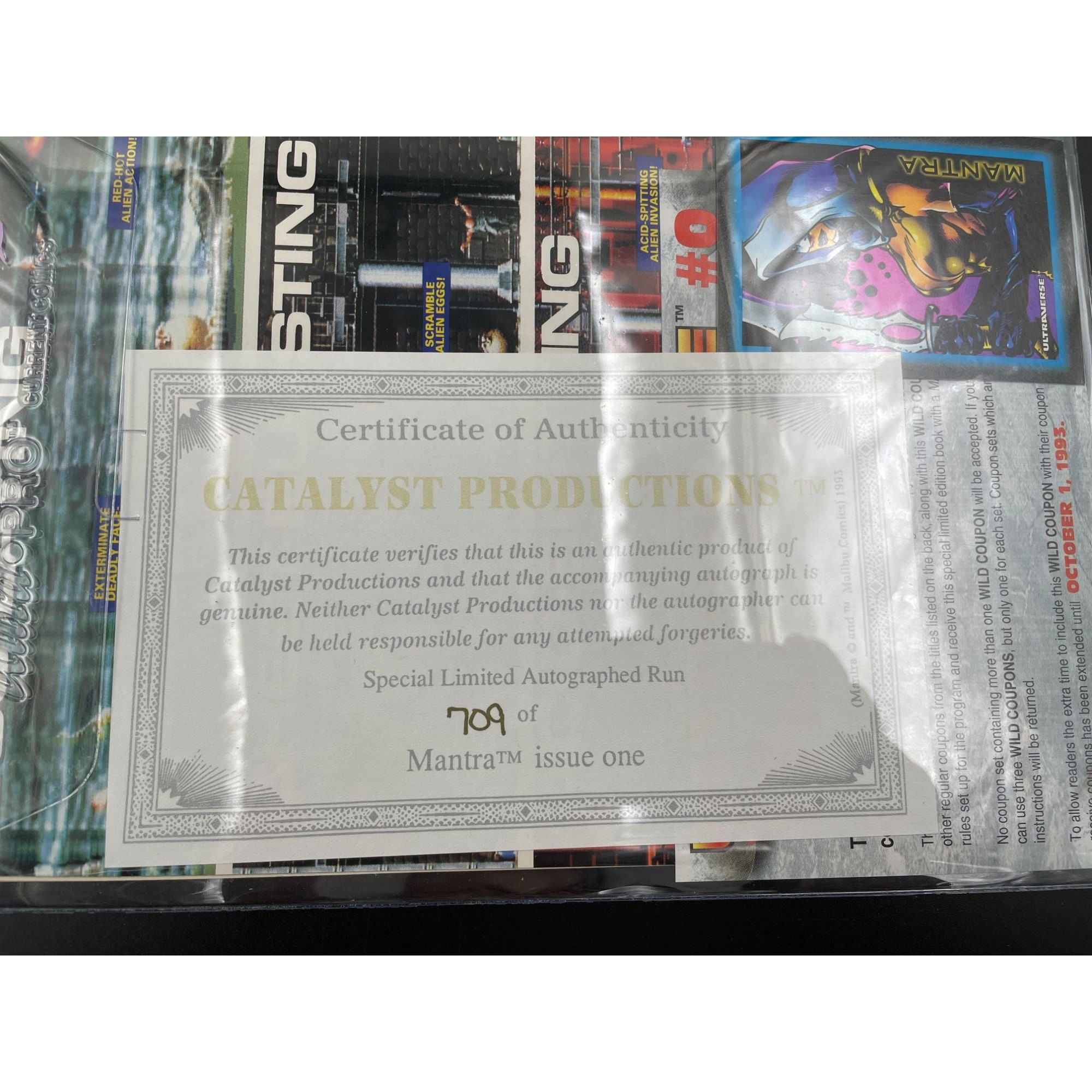 Ultraverse Comic Mantra #1 Signed Dodson COA 1993 - Etsy