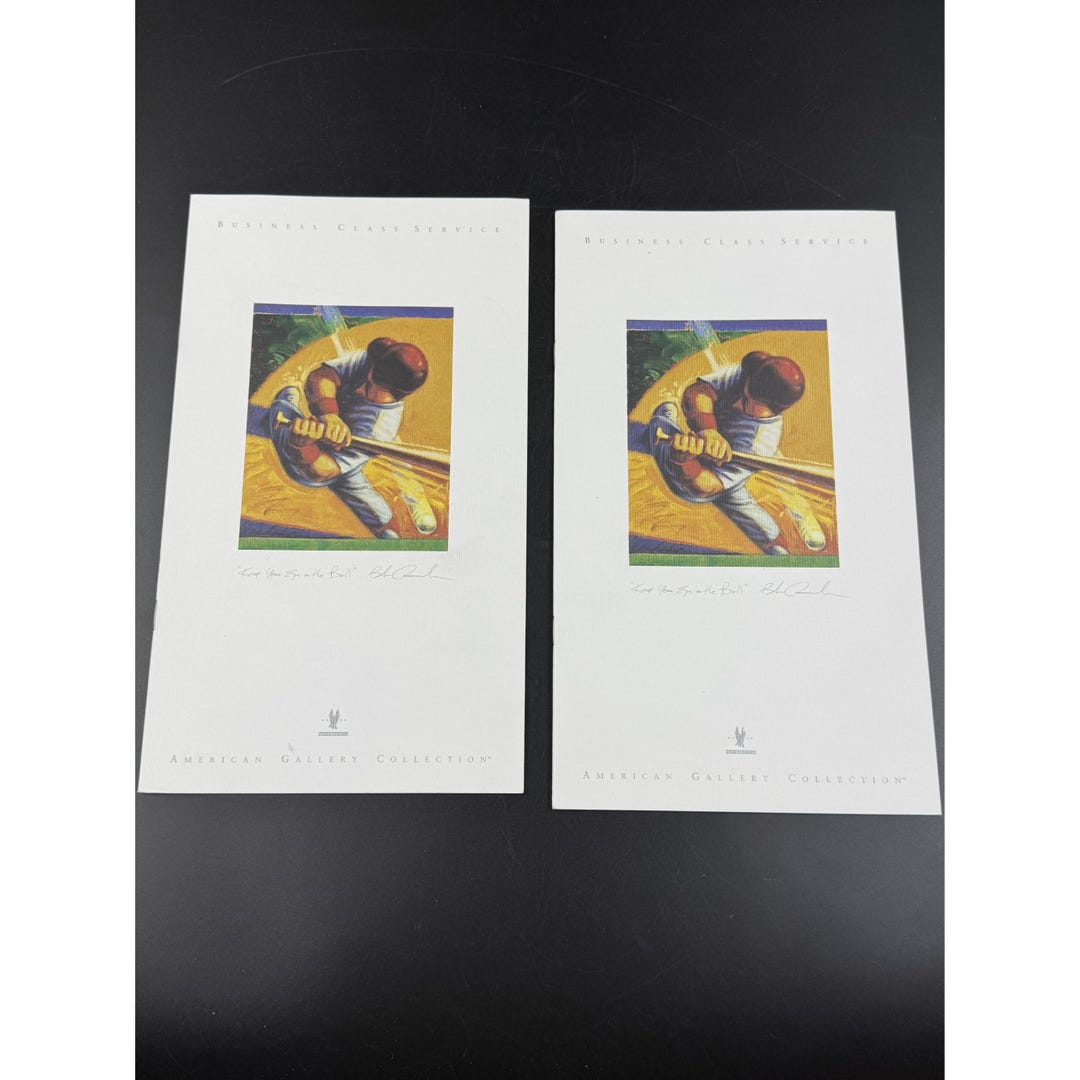 2 American Airlines Business Class Menus 1990s American Gallery ...