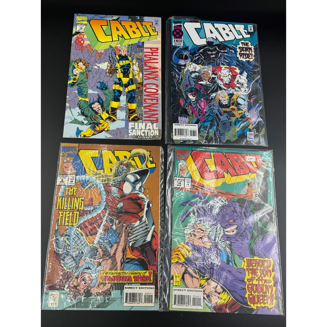 4 Vintage Marvel Cable Comic Books One Signed 1990's 14, 16, 9, 17 - Etsy