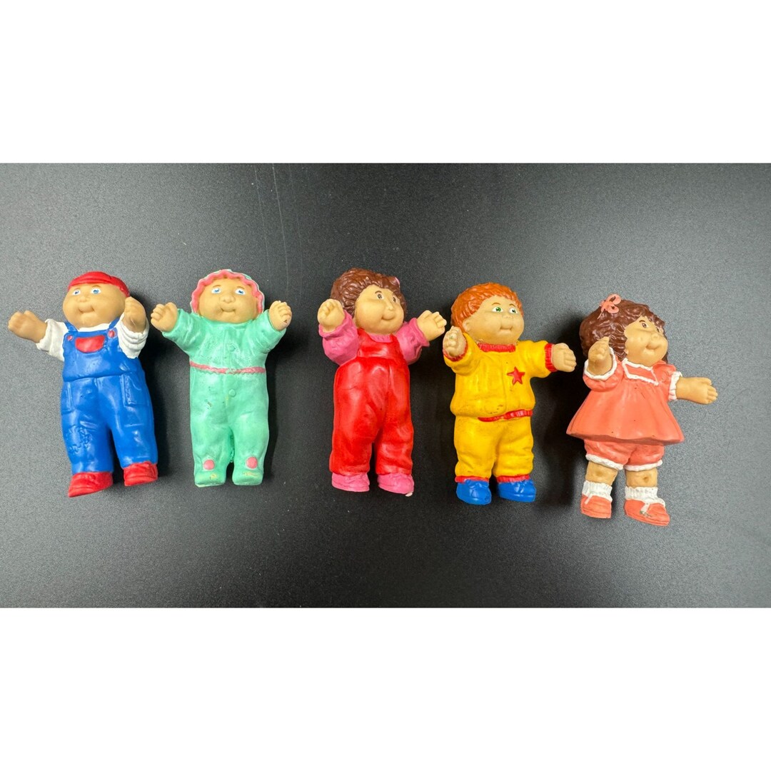 5 Vintage Cabbage Patch Mini Rubber Kids Dolls - Etsy