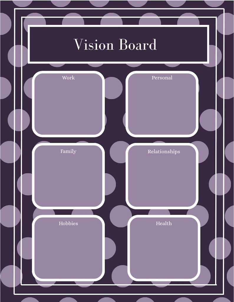 Aesthetic Vision Board- Digital Download - Etsy