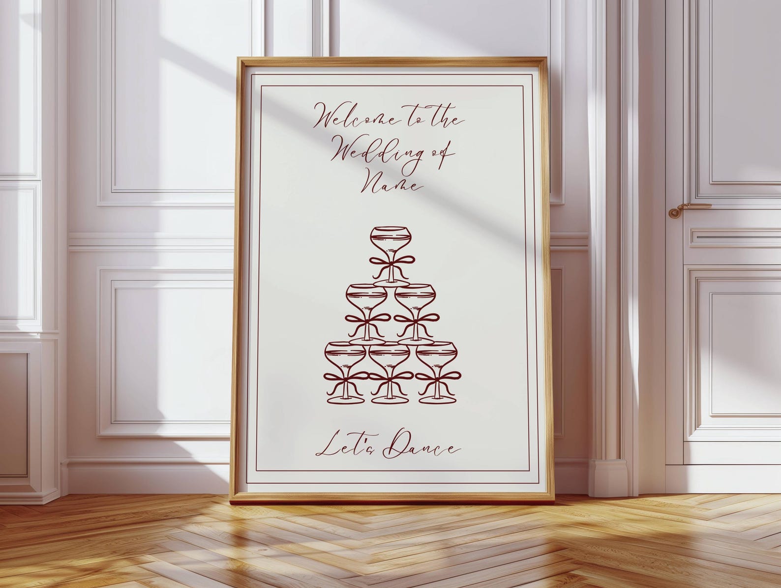 Classy Wedding Poster - Digital Download - Printable Canva Poster - Etsy