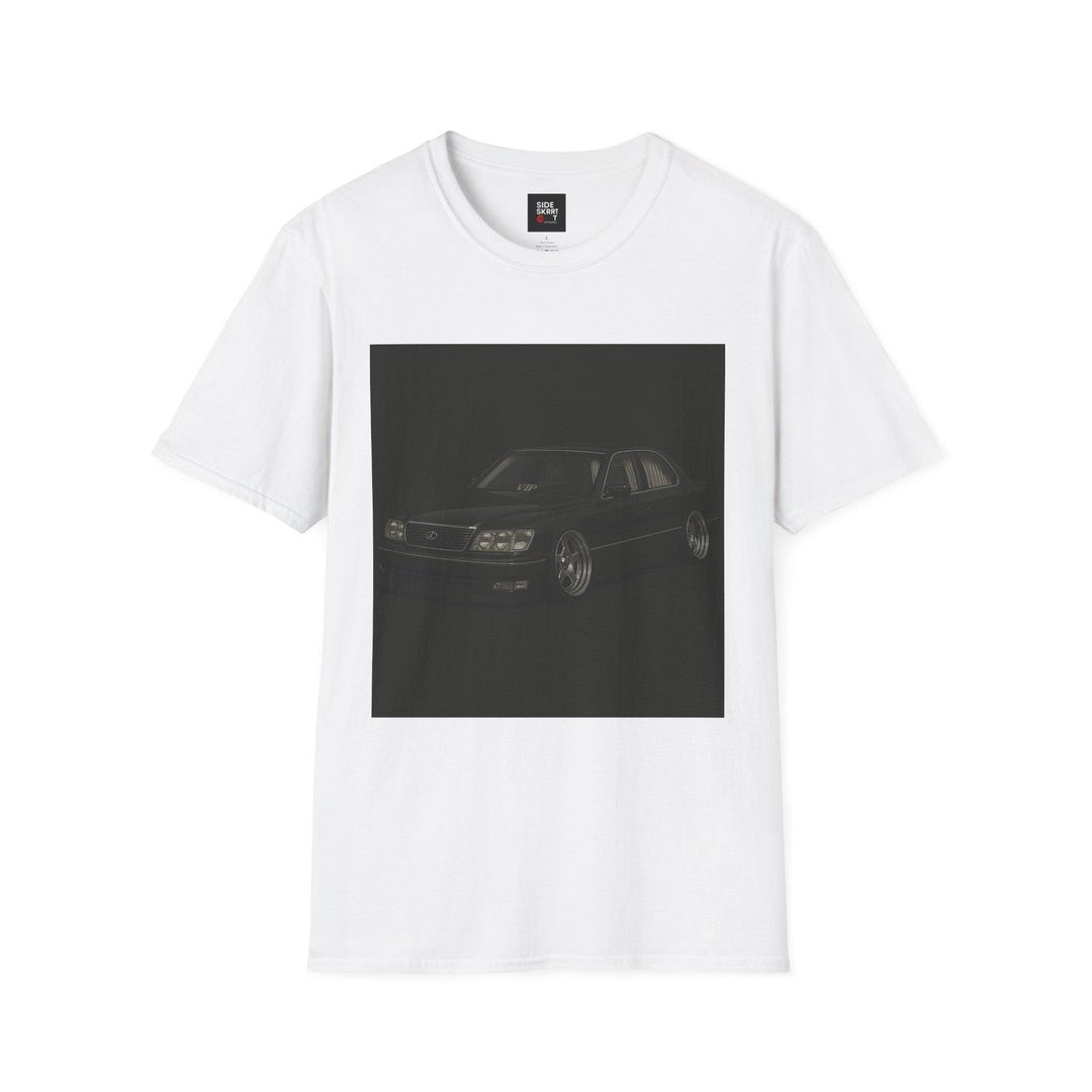 VIP Stanced Lexus LS400 Illustration Slammed Black Sedan With Chrome ...