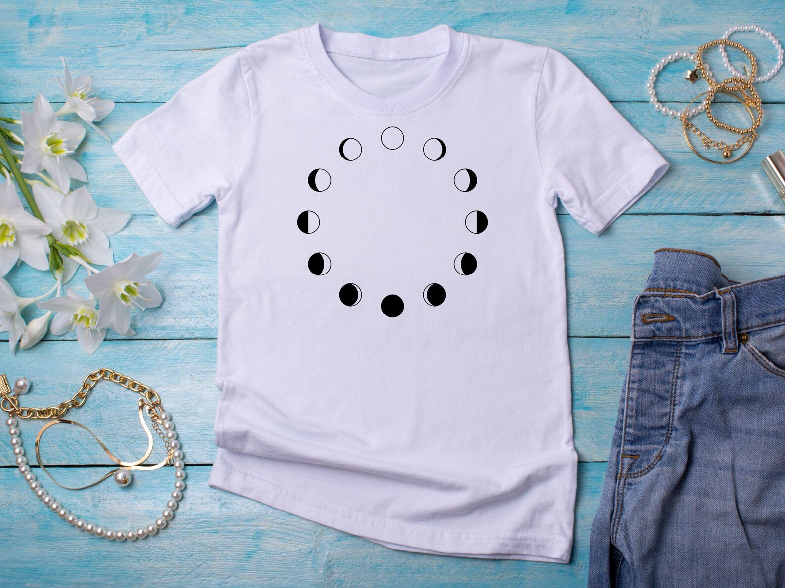 Moon Phase SVG Bundle: Lunar Crescent Clip Art (digital Download) - Etsy