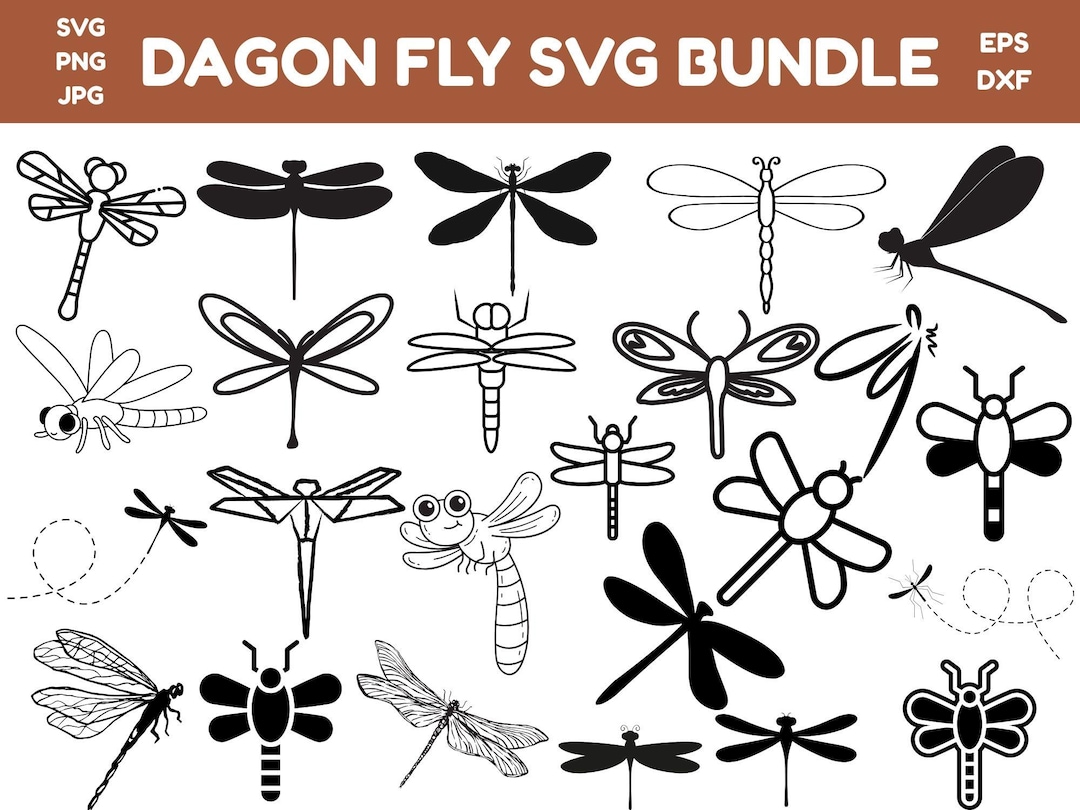 Dragonfly SVG Bundle: Insect Clipart, Cut Files (digital Download) - Etsy