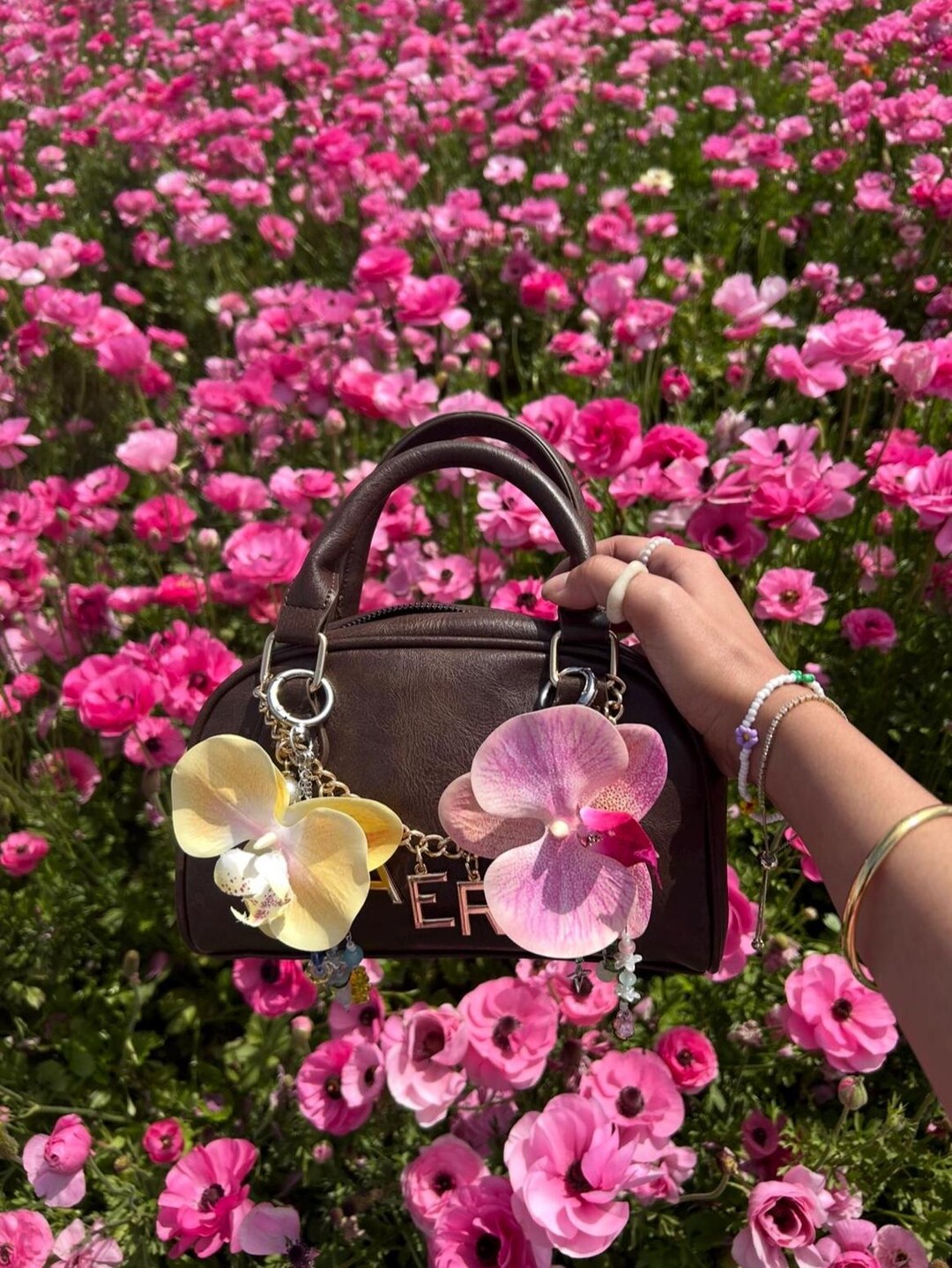Orchid Flower Keychain| Birthday Giveaways - Etsy