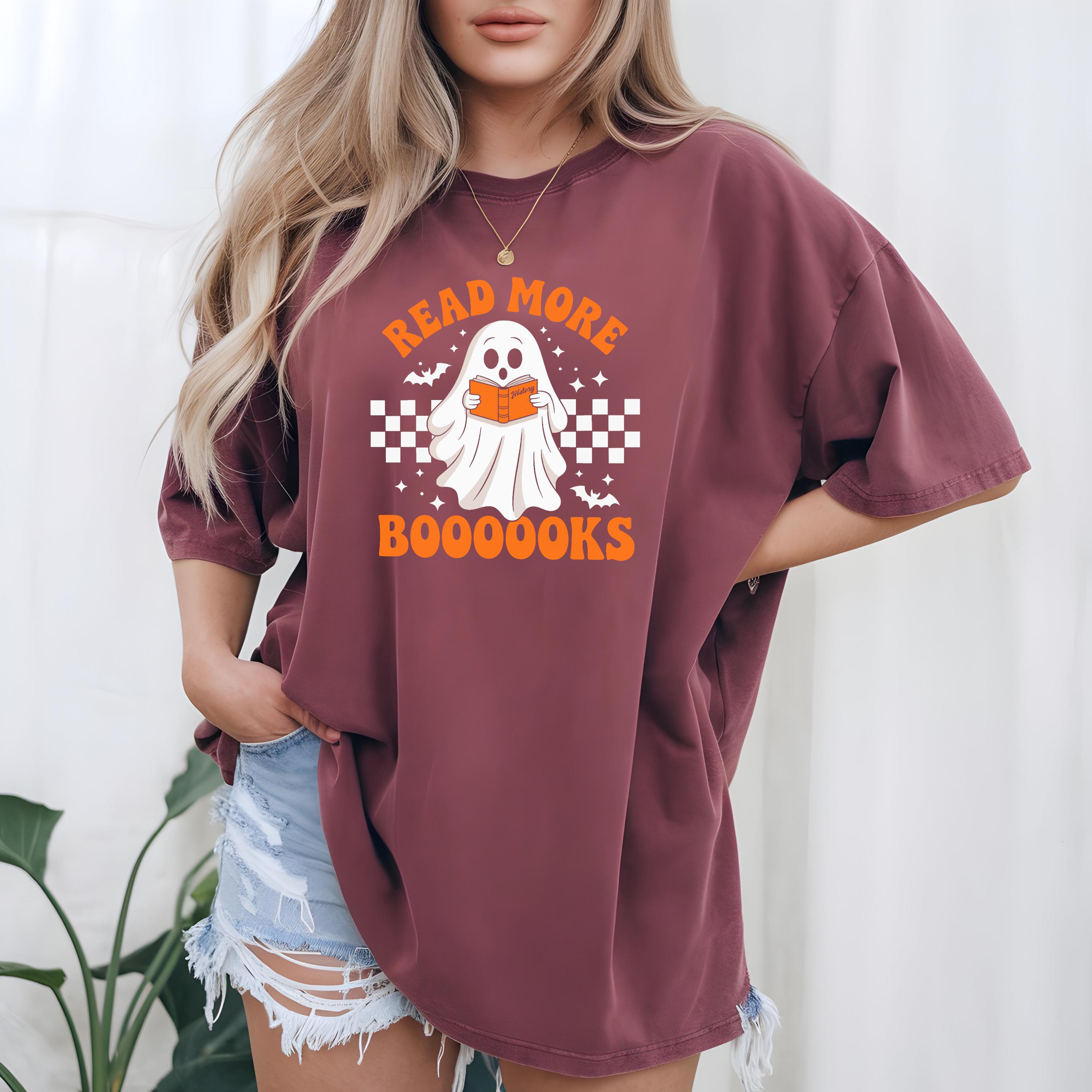 Read More Booooks Ghost PNG | Cute Halloween Reading Design | Funny ...