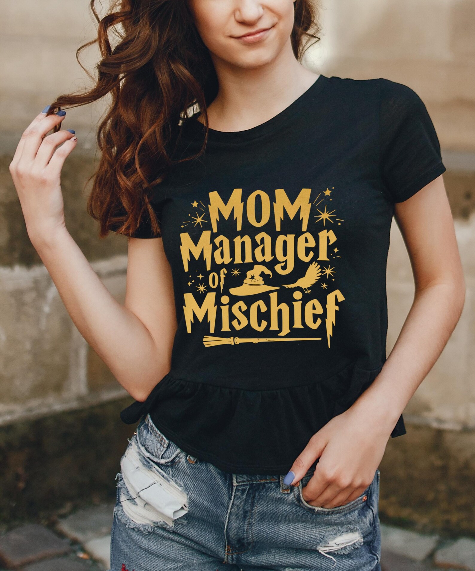 Mom Manager of Mischief T-shirt Png Svg Eps Pdf- Funny Mother Quote ...