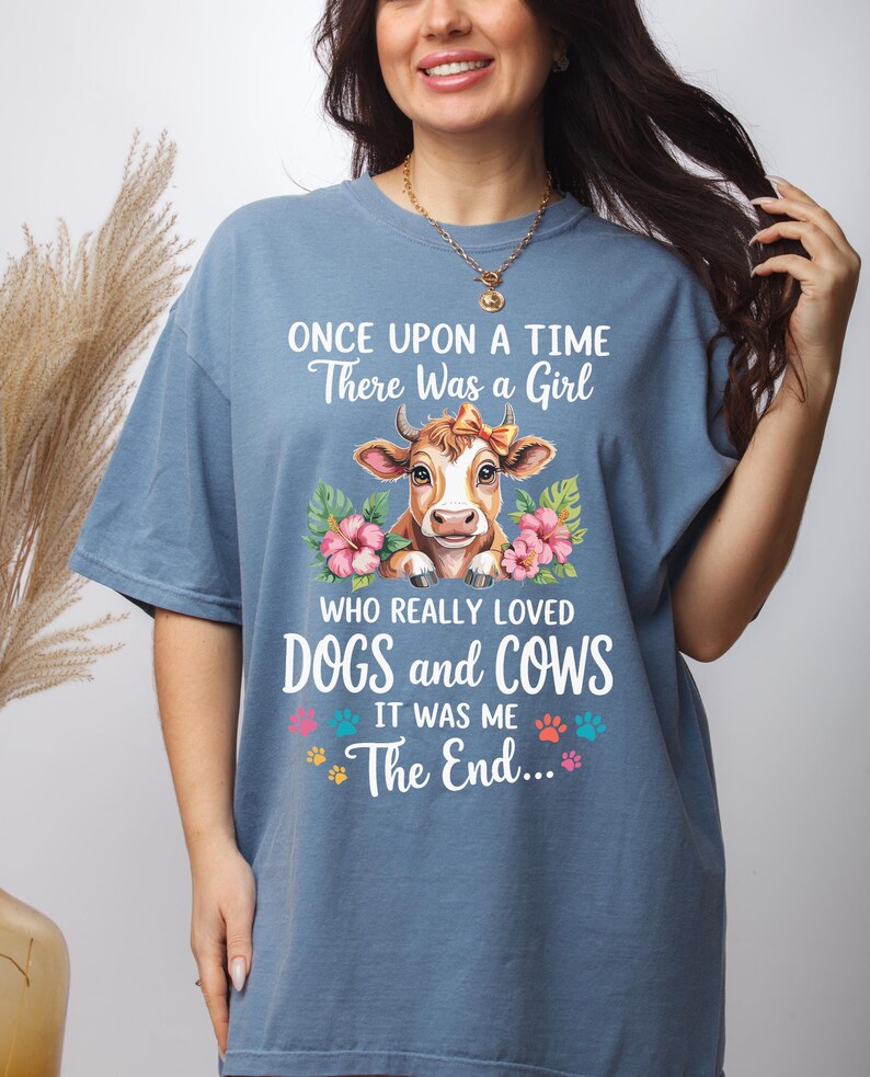 Girl Loves Dogs and Cows PNG | Farm Animal Design (digital Download) - Etsy