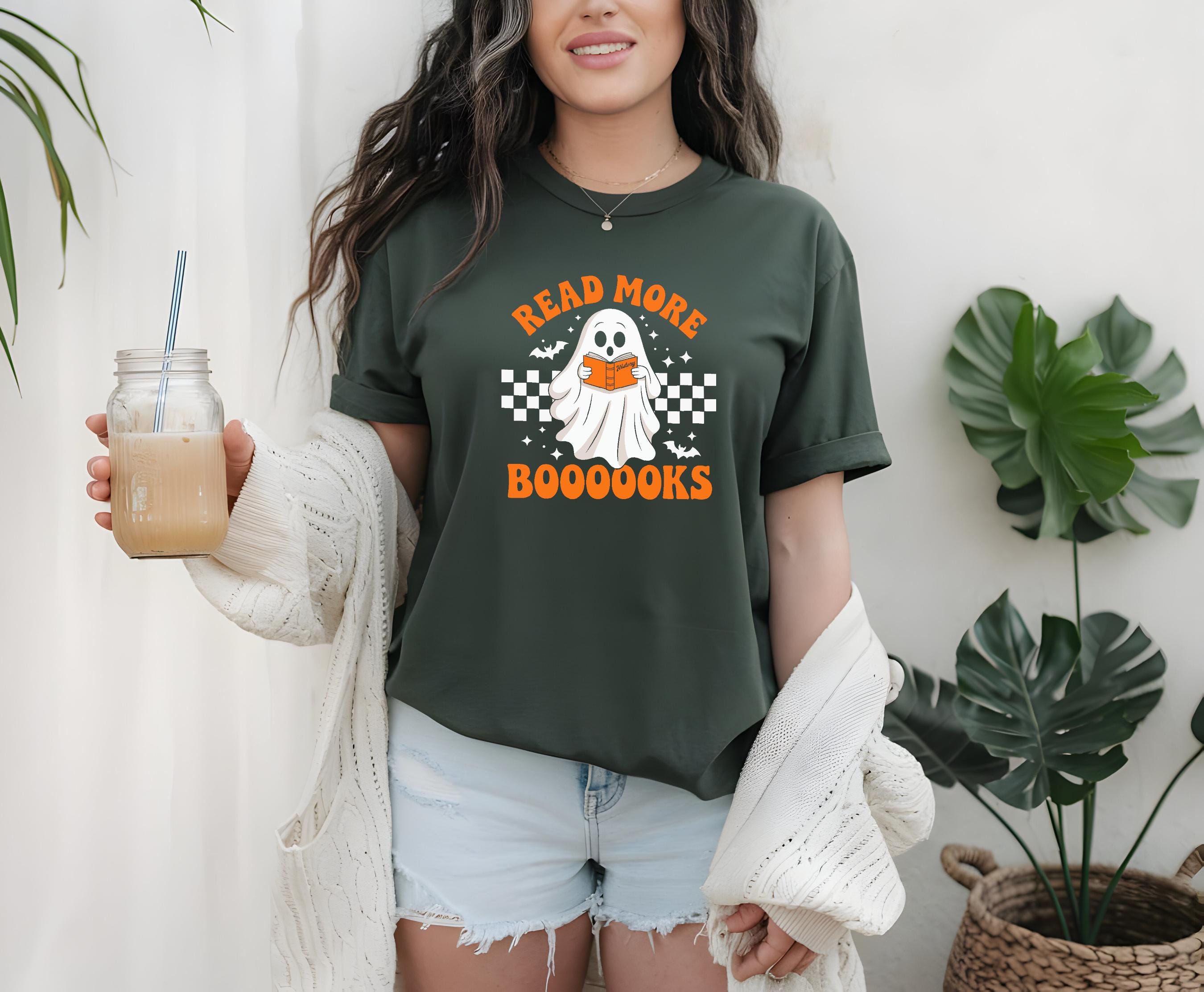 Read More Booooks Ghost PNG | Cute Halloween Reading Design | Funny ...