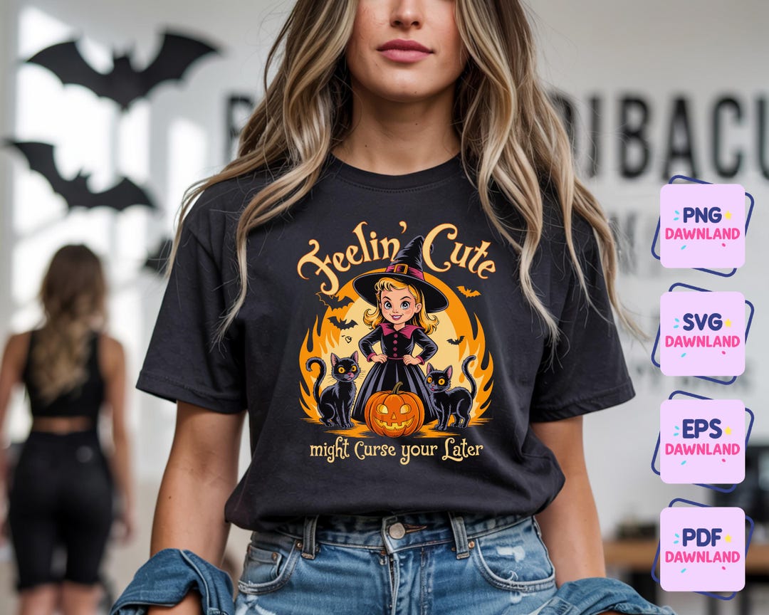 Feeling Cute Ghost Png, Might Hunt You Later Halloween Svg, Spooky ...