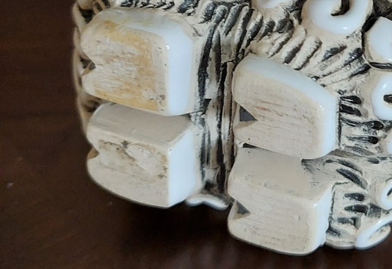 Sculpture Mom and Baby Alpaca Solid Clay Animals Figurines Art ...