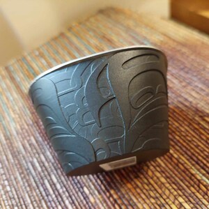 First Nations Designs Candle Holder, Metal Embossed and Resin - Etsy