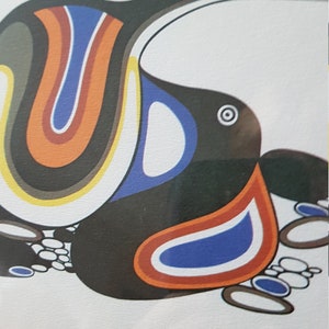 Vintage Jackson Beardy Art Print, 1975, Framed, Called PROTECTION, 11 X ...