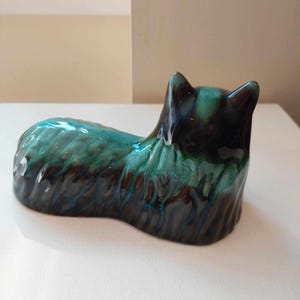 Vintage Cat Statue- Blue Mountain Pottery- Canada, 7 Inches - Etsy