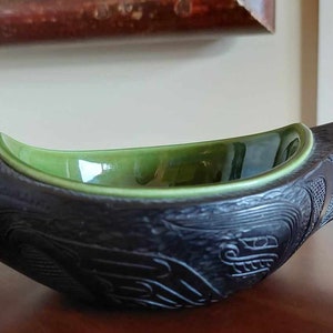 BOMA Vintage First Nations Seal Bowl, Resin and Pottery Design - Etsy