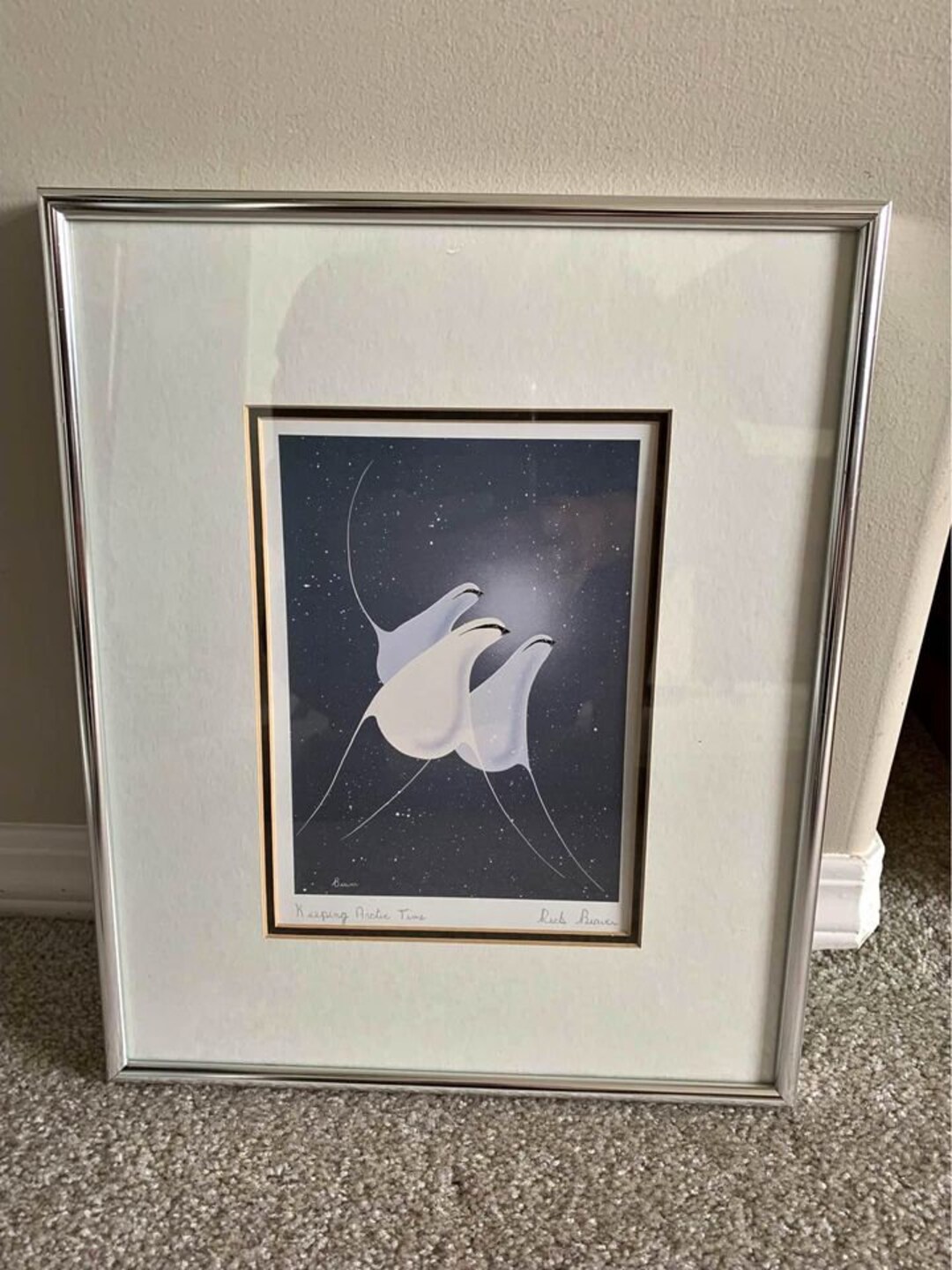 Rick Beaver Bird Framed Picture , Keeping Arctic Time - Etsy
