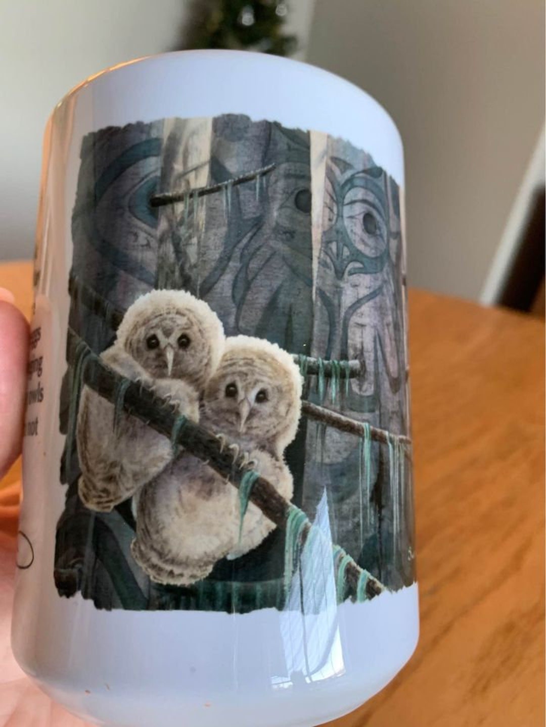 OWL Mug Sue Coleman Native Design Coffee Mug - Etsy