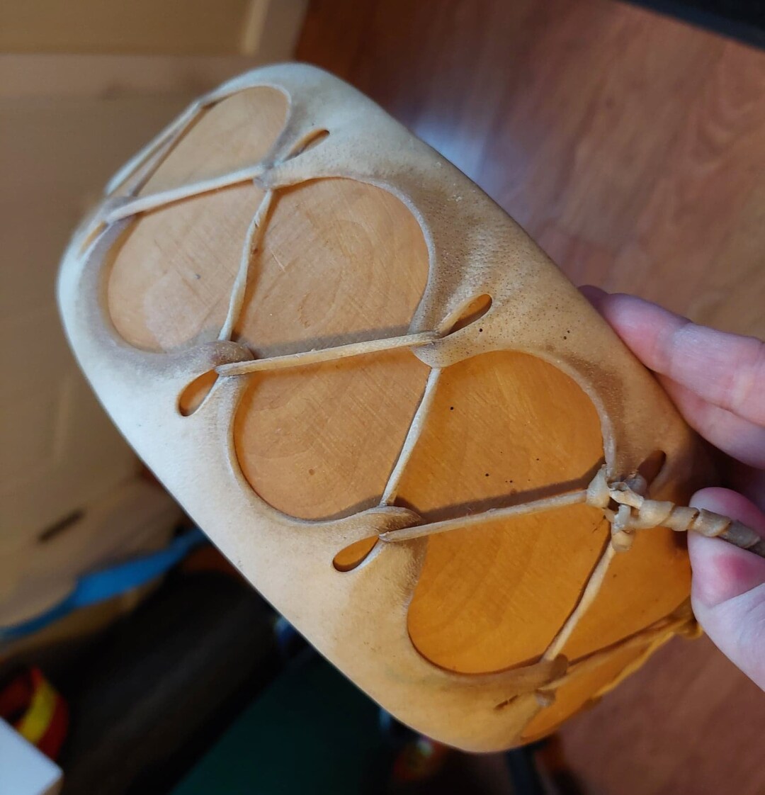 Handled Hide Covered First Nations Drum - Etsy