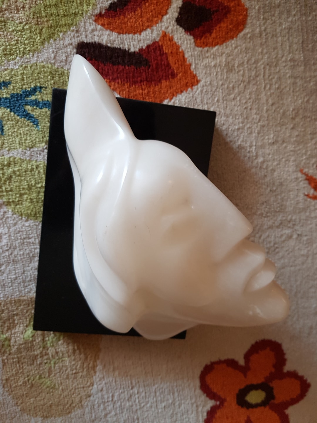 Large Vintage White Marble Face Carving From Vale D'aosta Italy - Etsy