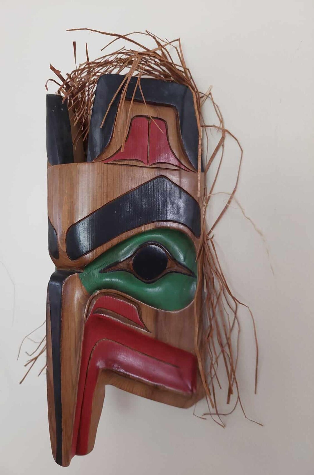 First Nations Hand Carved EAGLE Large Mask, Artist Signed, Robert G ...