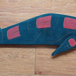 31 Inches Vintage First Nations SEAL Painted Carving , Signed, - Etsy