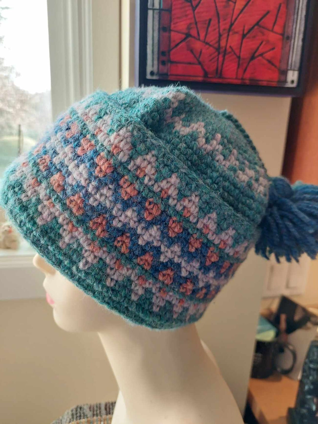 Vintage PURE Wool Scandanavian Woven Hat - Etsy