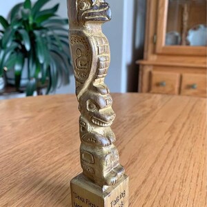 First Nations Talking Stick Clay Statue - Etsy UK