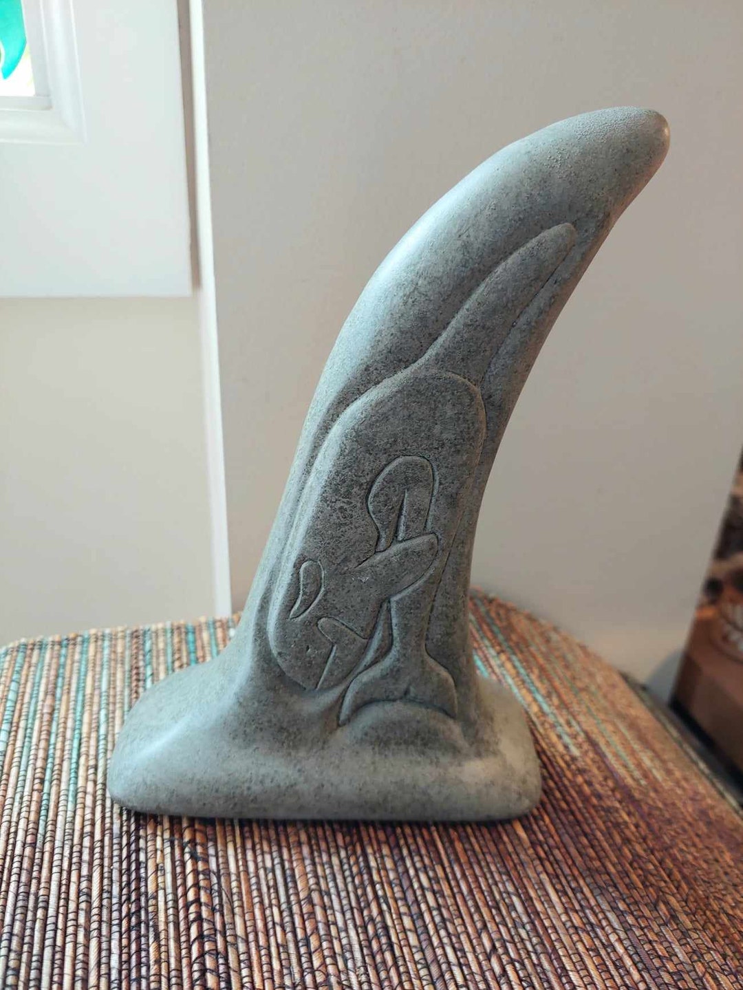 First Nations Carved Killer Whale Tail Cement Statue - Etsy