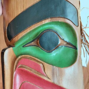First Nations Hand Carved EAGLE Large Mask, Artist Signed, Robert G ...